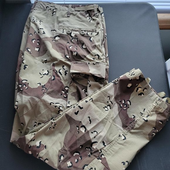 Genuine Gear | Pants | Genuine Gear Bdu Tactical Camo Mens Cargo Pants Xl Regular Chocolate Chip ...